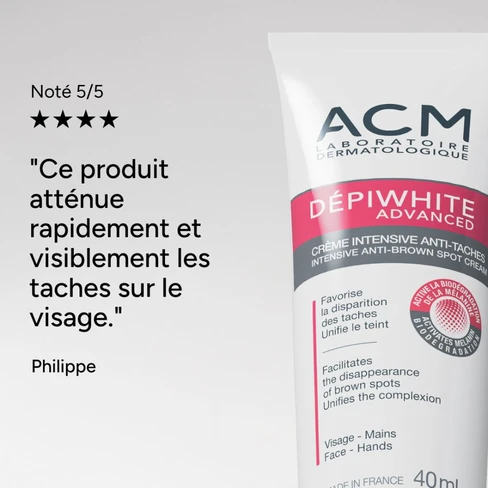 ACM Laboratoire Dermatologique Dépiwhite كريم مضاد للبقع البنية المكثف ...