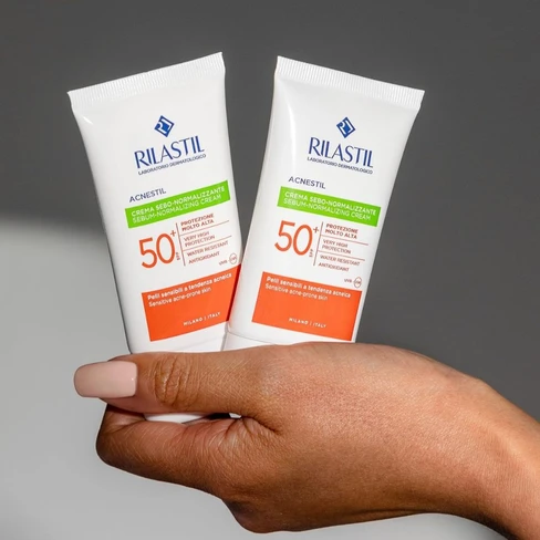 Rilastil Sun System Acnestil Sunscreen Sebum Normalizing Cream ...