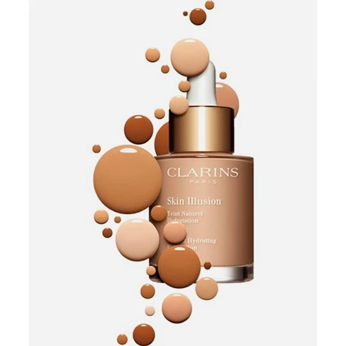 Clarins Skin Illusion Liquid Foundation Moisturizing Nude Skin ...