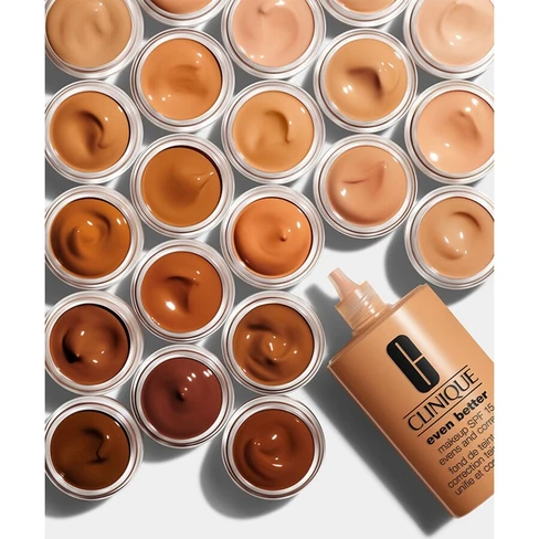 Clinique Base de maquillaje fluida Even Better Makeup SPF15 para pieles ...
