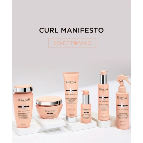 Kérastase Manifiesto de rizos Bain Champú hidratante Cabello rizado ...