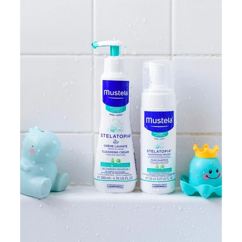 Mustela Champú espuma piel atópica Stelatopia - SweetCare Panama