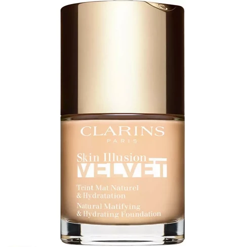 Clarins Skin Illusion Velvet Liquid Foundation Moisturizing - SweetCare ...