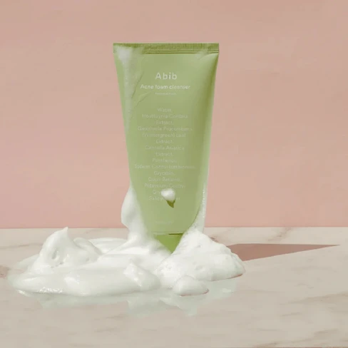 Abib Acne Foam Cleanser Heartleaf Foam - Pour Les Peaux Grasses Et ...