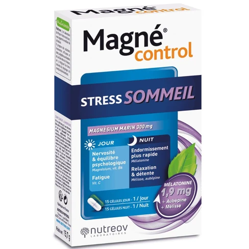 Nutreov Magne Control Stress Sleep Food Supplement - SweetCare Switzerland
