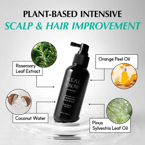 Rated Green Real Grow Anti Hair Loss Stimulating Scalp Spray - Thinning ...