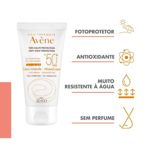 Avène Very High Protection Mineral Cream for Intolerant Skin SPF50 ...