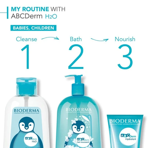 Bioderma ABCDerm H2 Solución Micelar para La Limpieza de Cara Y Ojos de ...