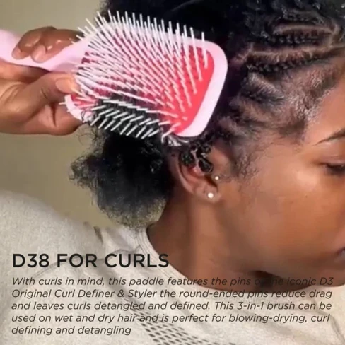 Denman D38 El cepillo de pala para desenredar y peinar el cabello ...