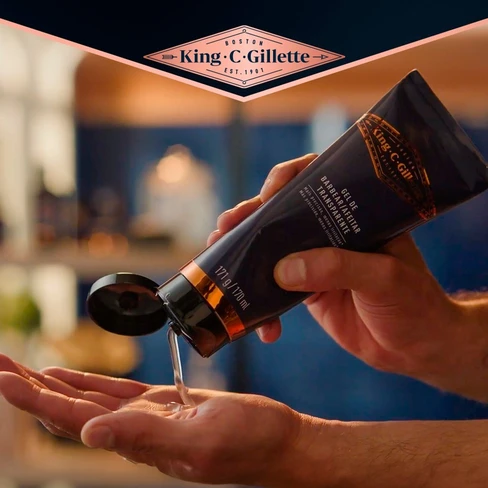 Gillette King C. Gillette Gel de afeitar transparente - SweetCare Peru