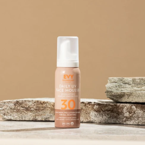 Evy Technology Mousse facial diaria UV SPF30 Protección alta SPF de ...