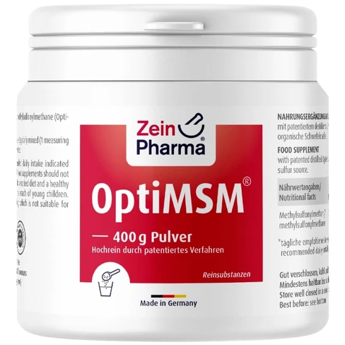 ZeinPharma OptiMSM Powder 400g Food Supplement Neutralizes Cartilage ...