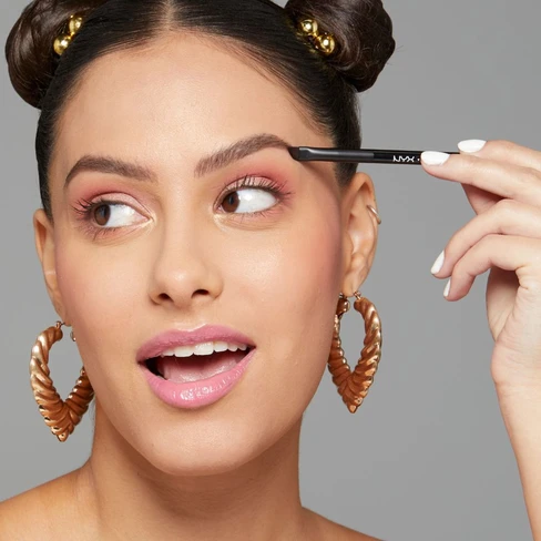 NYX Professional Makeup Pro Dual Brow Brush Synthetic Fibers ...