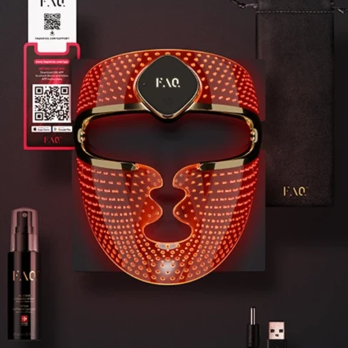 Foreo FAQ 202 Anti-Aging Face Mask with 7 LED Light and NIR Therapy ...