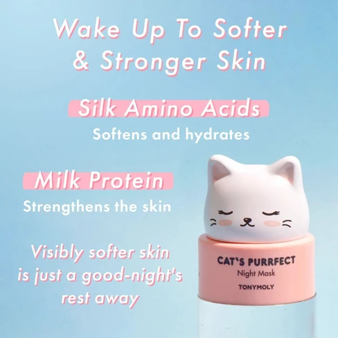 TonyMoly Cat's Purrfect Night Mask Hydrating - SweetCare New Zealand