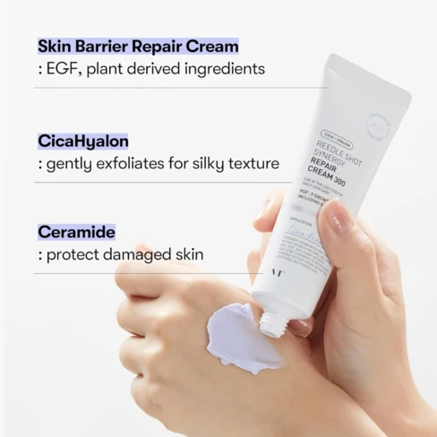 VT Cosmetics Reedle Shot Synergy Repair Cream 300 for All Skin Types ...