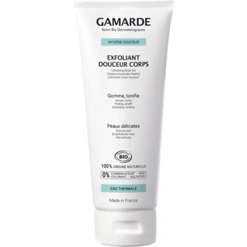 Gamarde Gel corporal exfoliante para pieles sensibles - SweetCare Peru
