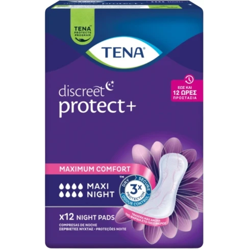 Tena Triple protección Discreet Protect Maxi Noche - SweetCare Peru