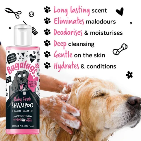 Bugalugs Baby Fresh Dog Shampoo Concentrated Formula - SweetCare ...