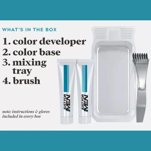 Just for Men Moustache and Beard Gel-Based Hair Dye Easy Application ...