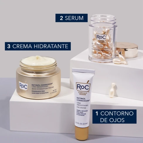 Roc Retinol Correxion Line Smoothing Night Serum Capsules Advanced ...