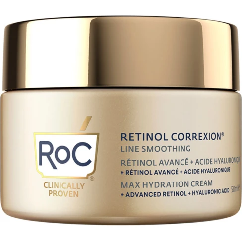 Roc Retinol Correxion Line Smoothing Cream Max Hydration Cream ...