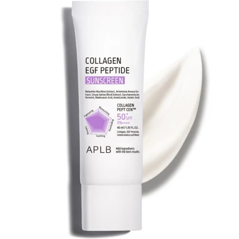 APLB Collagen EGF Peptide Écran solaire hydratant pour le visage SPF50 ...