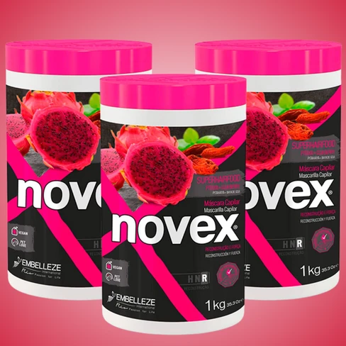 Novex Superhairfood Fruta del dragón y bayas de Goji Acondicionador profundo para el cabello ...
