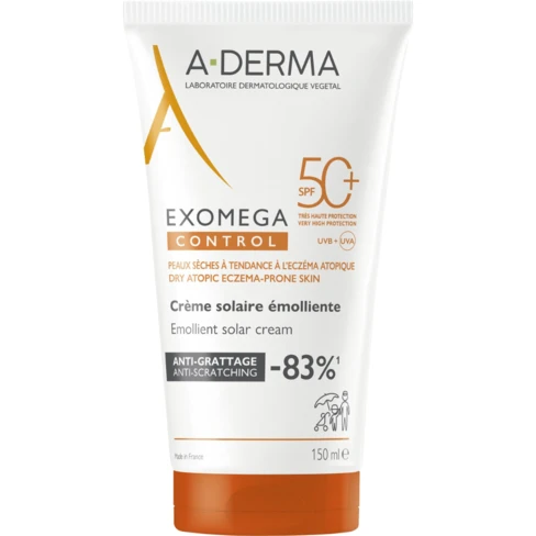 A Derma Exomega Control Crème solaire SPF50 - SweetCare Luxembourg