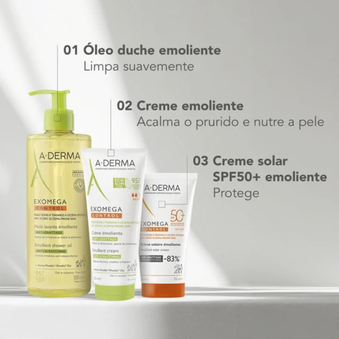 A Derma Exomega Control Crème solaire SPF50 - SweetCare Luxembourg