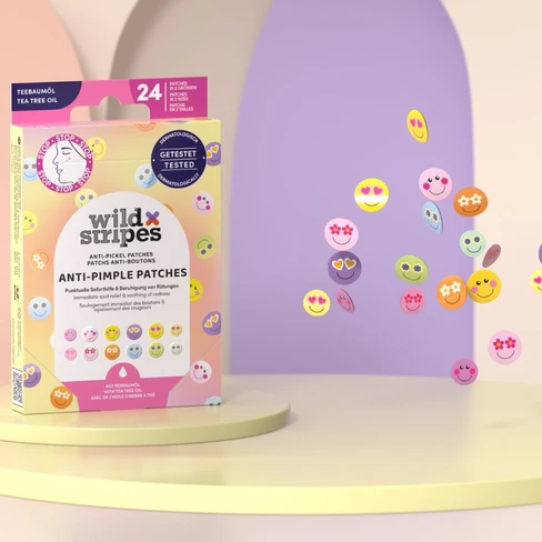 Wild Stripes Anti-Pimple Patches Smile Stop Soothing of Redness ...