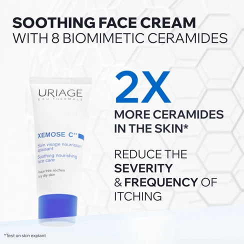 Uriage Xémose C8+ Face Cream for Dry and Atopic Skin - SweetCare Mauritius