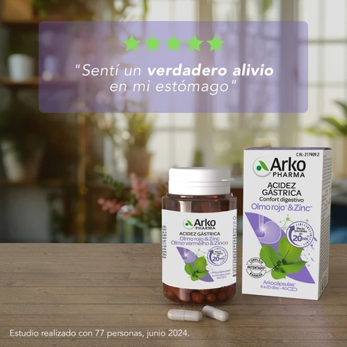 Arkopharma Arkocápsulas Acidez Gástrica Olmo Rojo y Zinc - SweetCare ...