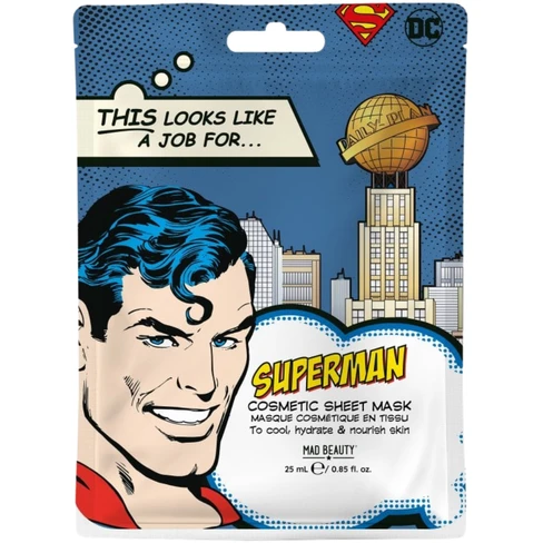 Mad Beauty Warner Brothers DC Superman Cosmetic Facial Sheet Mask ...