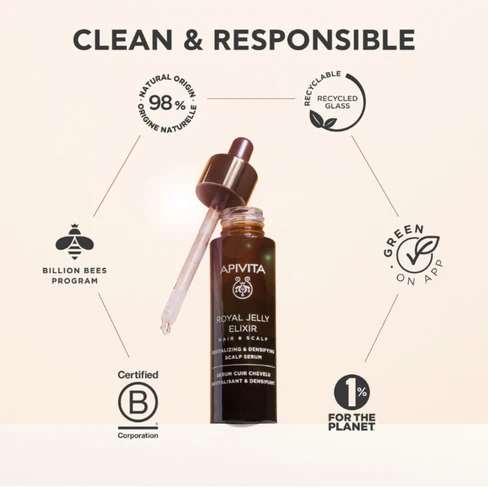 Royal Jelly Elixir Revitalizing and Densifying Scalp Serum - Apivita ...
