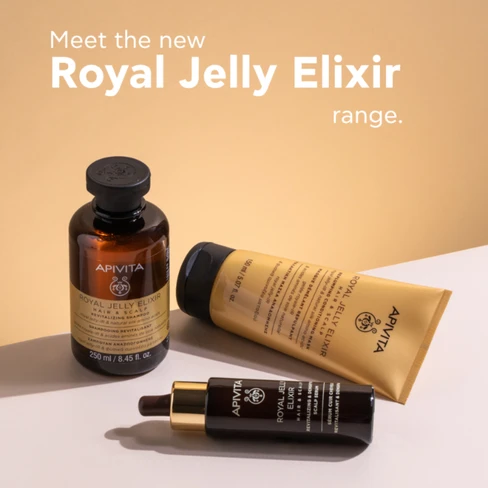 Apivita Royal Jelly Elixir Revitalizing and Densifying Scalp Serum ...
