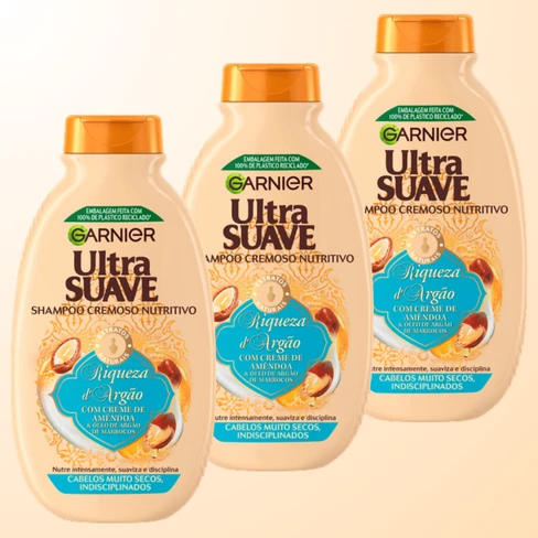 Garnier Ultra Suave Champú nutritivo Riqueza de Argán - SweetCare Bolivia