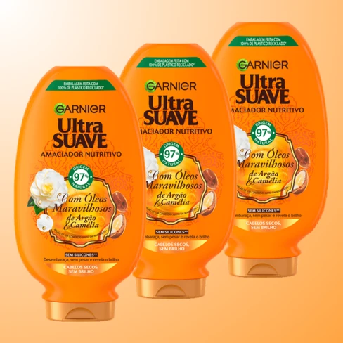 Garnier Ultra Suave Acondicionador nutritivo Maravilloso aceite de argán y camelia - SweetCare ...