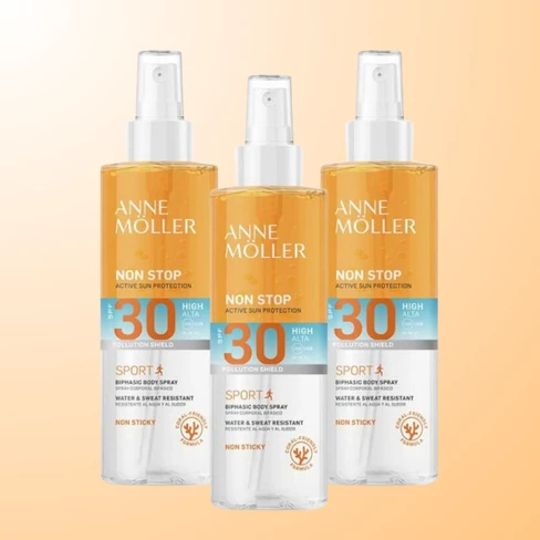 Anne Möller Non Stop Biphasic Body Spray SPF30 - SweetCare Mauritius