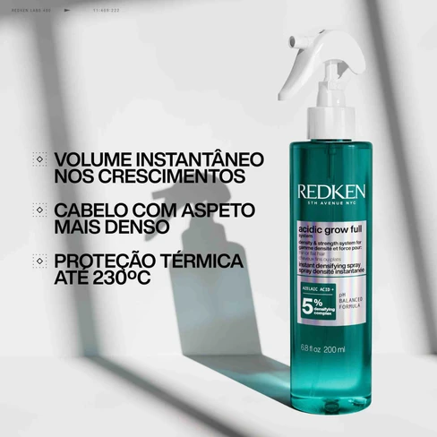 Redken Acidic Grow Full System Spray pour la densité des cheveux ...