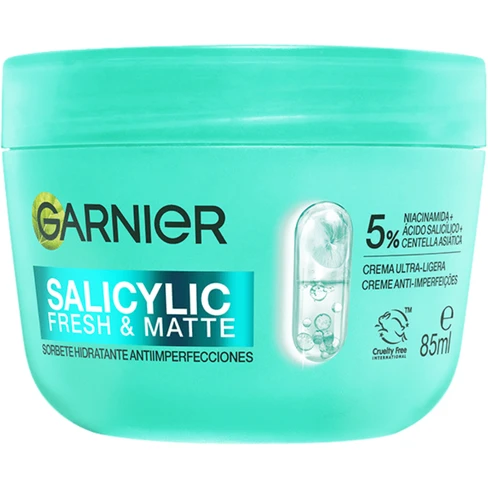 Garnier Salicylic Fresh and Matte Hydrating Sorbet Face Cream ...