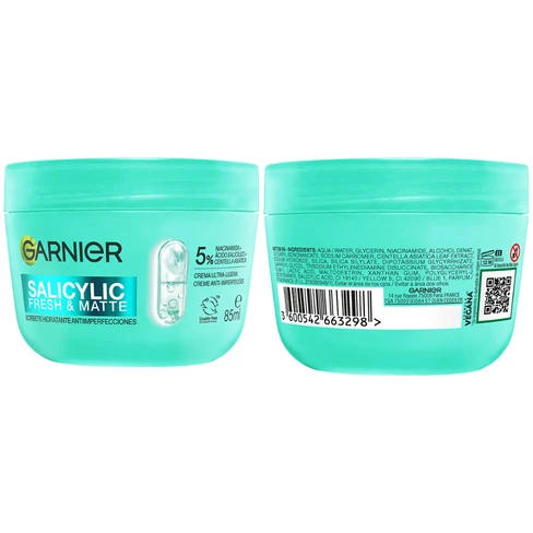 Garnier 水杨酸清爽哑光保湿雪葩面霜 - SweetCare China