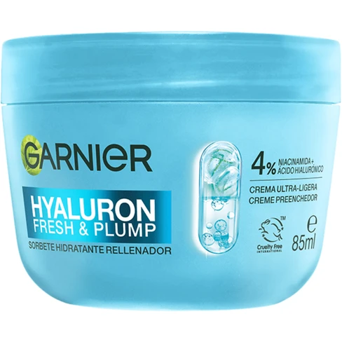 Garnier Hyaluron Fresh and Plump Hydrating Sorbet Face Cream (crème ...