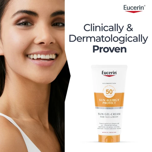 Eucerin Sun Protection Sun Allergy Protect SPF50+ Sun Gel-Cream Face ...