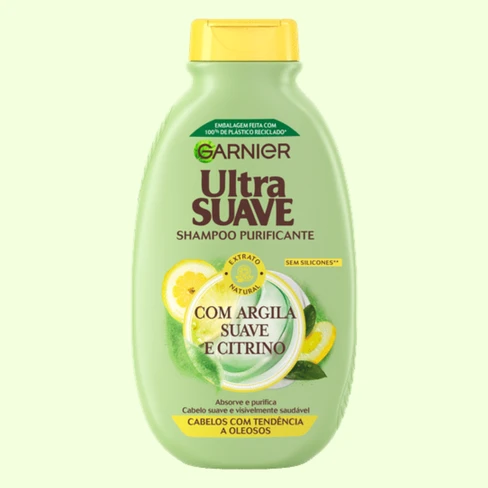 Garnier Ultra Suave Champú purificante para el cabello Limón y arcilla ...