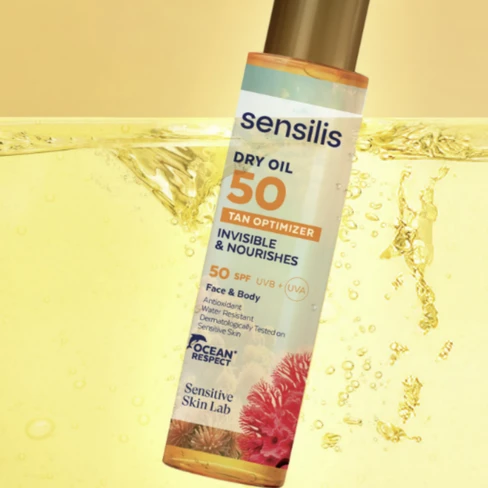 Sensilis Dry Oil 50 Tan Optimizer and Sunscreen - SweetCare Philippines