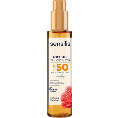 Sensilis Dry Oil 50 Tan Optimizer and Sunscreen - SweetCare Fiji