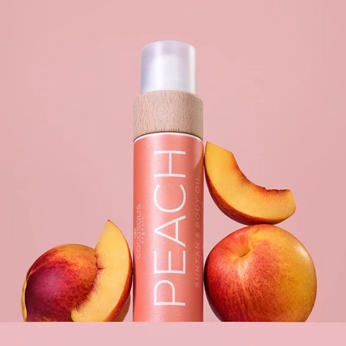 PEACH Natural Suntan and Body Oil - Cocosolis | Buy at Sweetcare ...