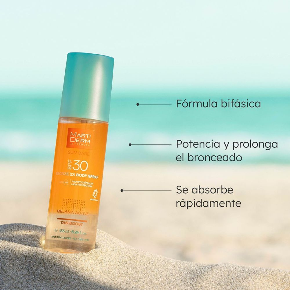 Martiderm Suncare SPF30 Bronze [D] Body Spray for All Skin Types ...