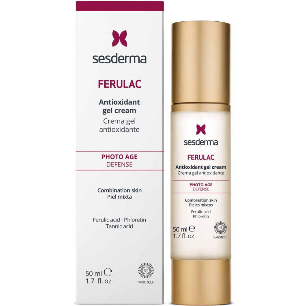 Sesderma Ferulac Antioxidant Facial Gel Cream Photo Age Defense ...